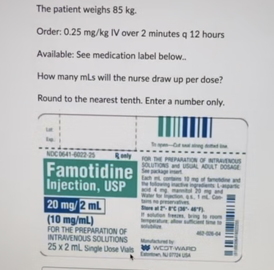 Solved Order: Zosyn 2.25 g in 50 mL D5W IV over 30 minutes | Chegg.com