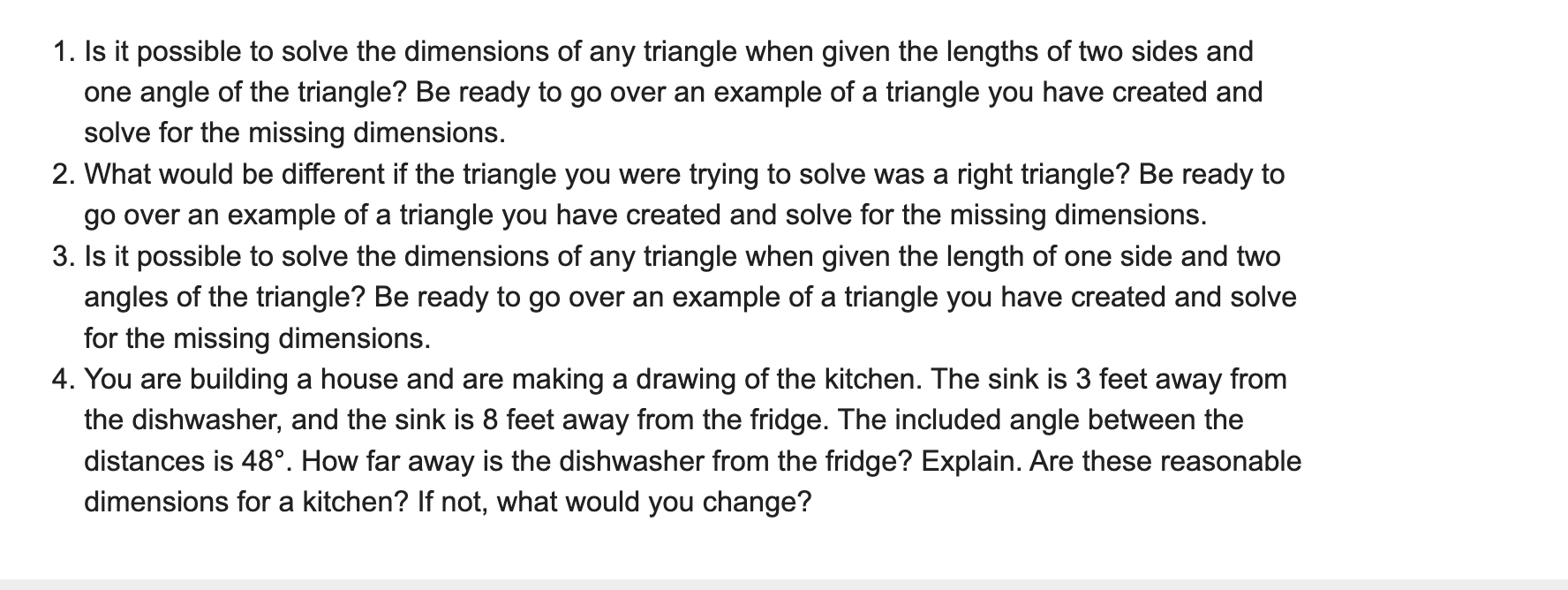 Solved 1. Is it possible to solve the dimensions of any | Chegg.com