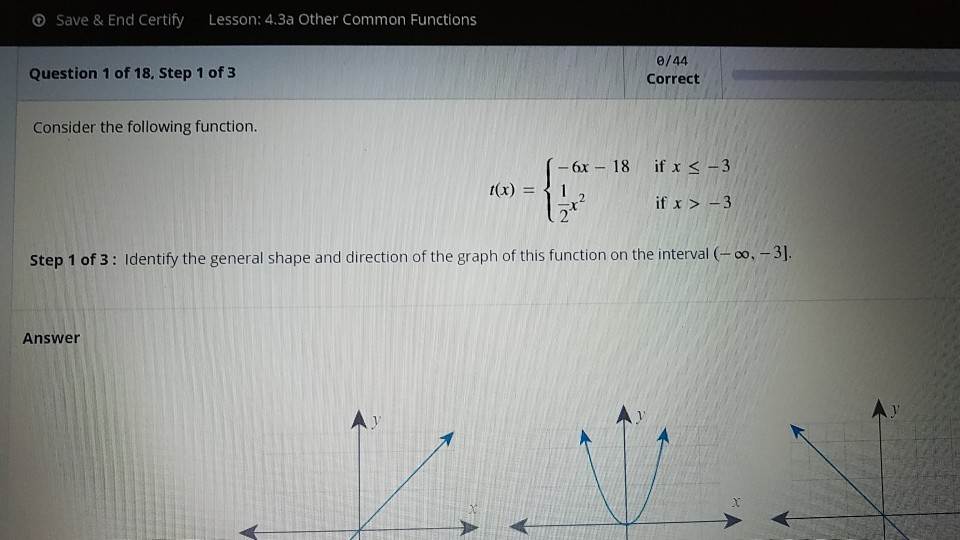 Solved O Save &End Certify Lesson: 4.3a Other Common | Chegg.com