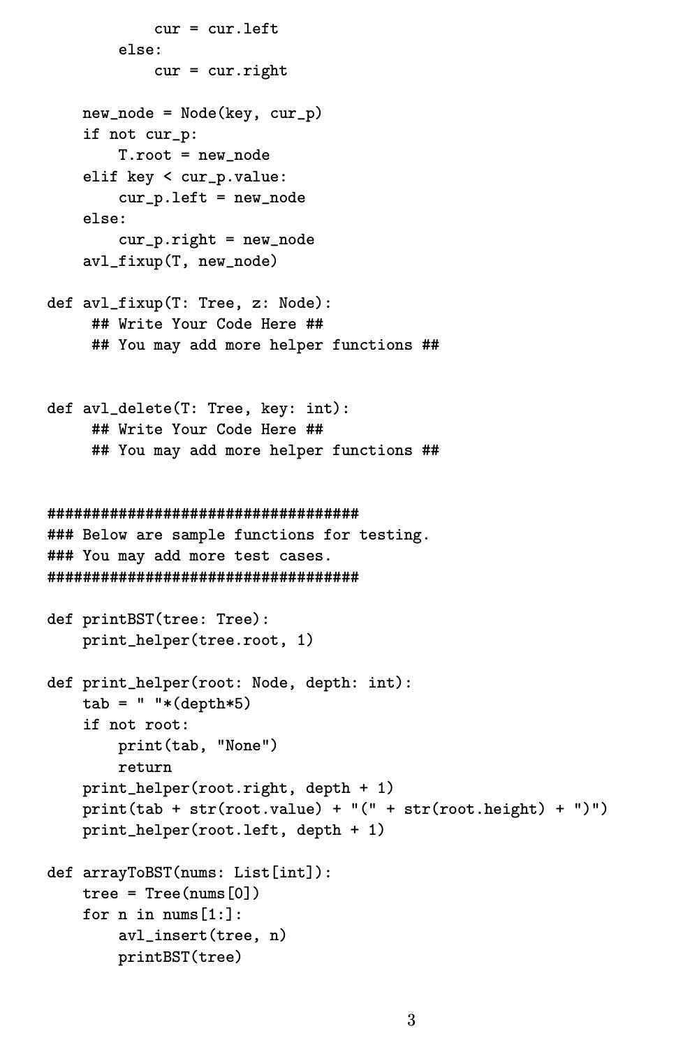 Solved 31. (50 pts) An AVL tree is a binary search tree such | Chegg.com