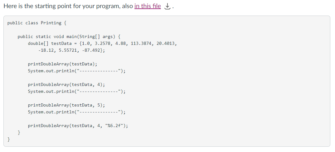Solved Write three versions of a void method named | Chegg.com