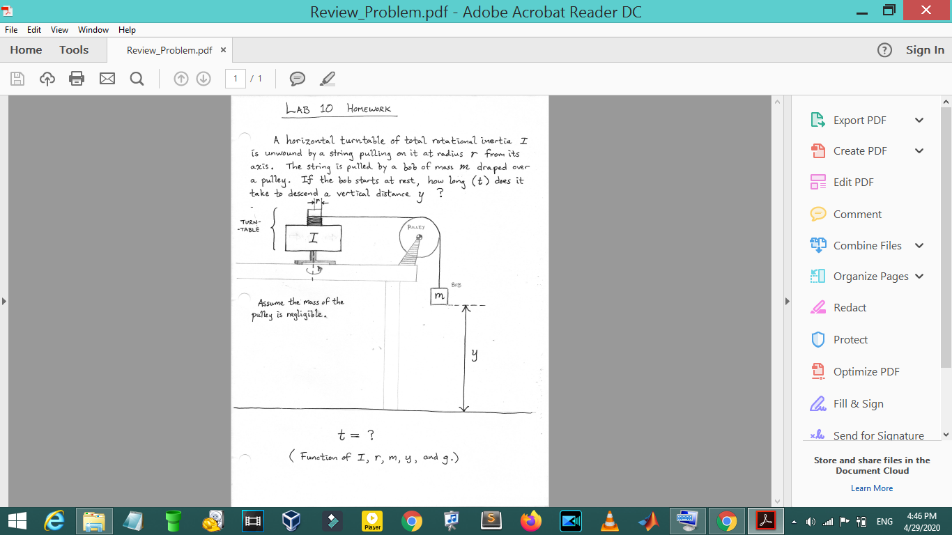 Solved Review_Problem.pdf - Adobe Acrobat Reader DC х File | Chegg.com