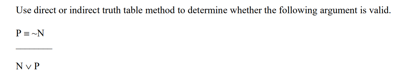 Solved Use direct or indirect truth table method to | Chegg.com