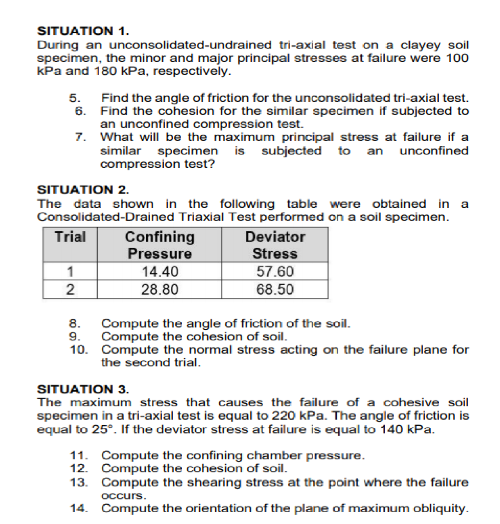 Solved GEOTECHNICAL ENGINEERING Foundation Engineering Chegg
