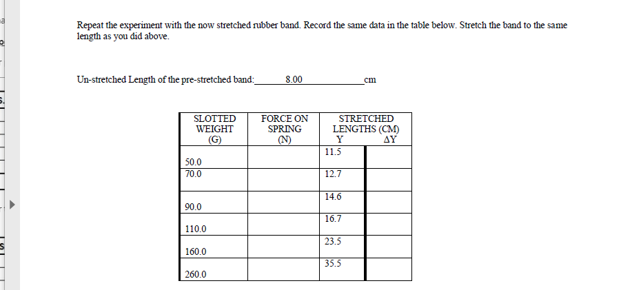 Solved Max Hooke's Law Experiment Setup Please go to | Chegg.com