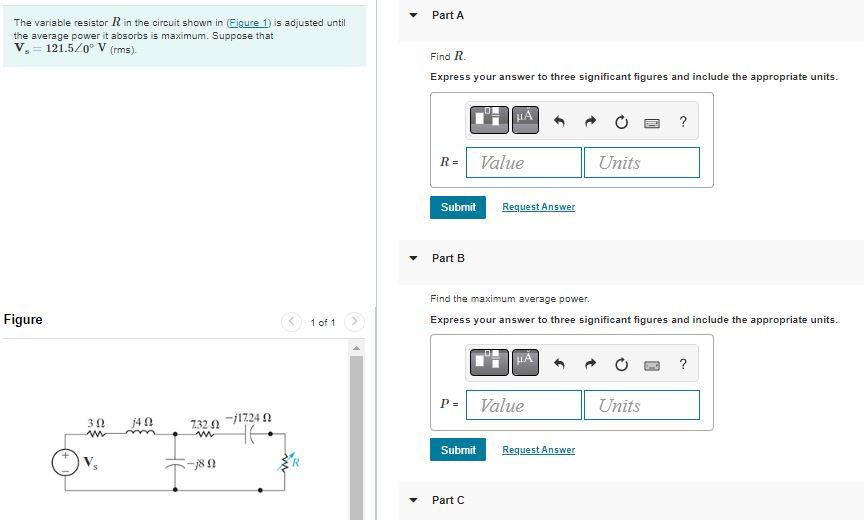 [Solved]: The variable resistor ( R ) in the c
