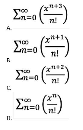 Solved ∑n=0∞(n!xn+3) ∑n=0∞(n!xn+1) ∑n=0∞(n!xn+2) ∑n=0∞(n!xn) | Chegg.com