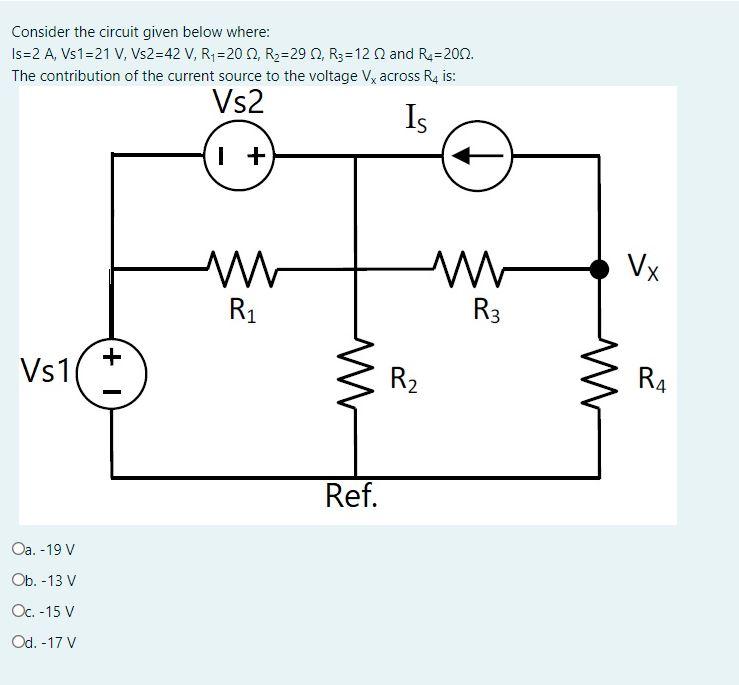Solved Consider the circuit given below where: Is=2 A, | Chegg.com
