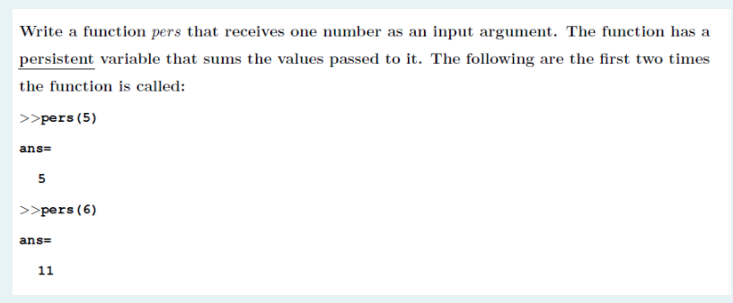 Solved Write a function pers that receives one number as an | Chegg.com