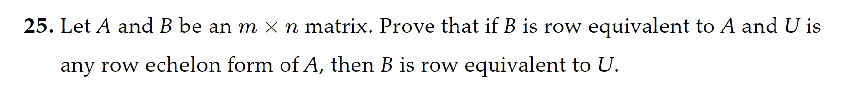 Solved 25. Let A and B be an m×n matrix. Prove that if B is | Chegg.com