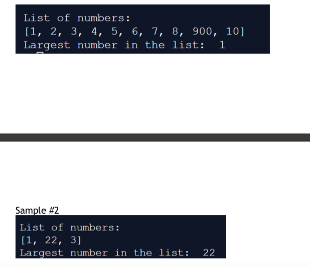 Solved PYTHON Write a function that will accepts a list as | Chegg.com