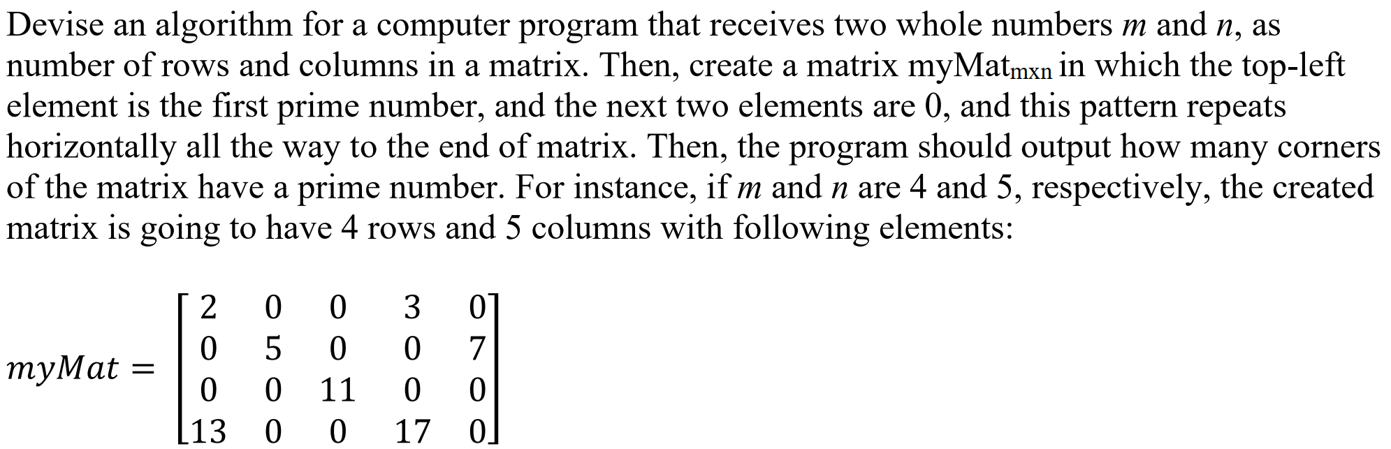 Solved draw a flowchart And the program should output “2 | Chegg.com