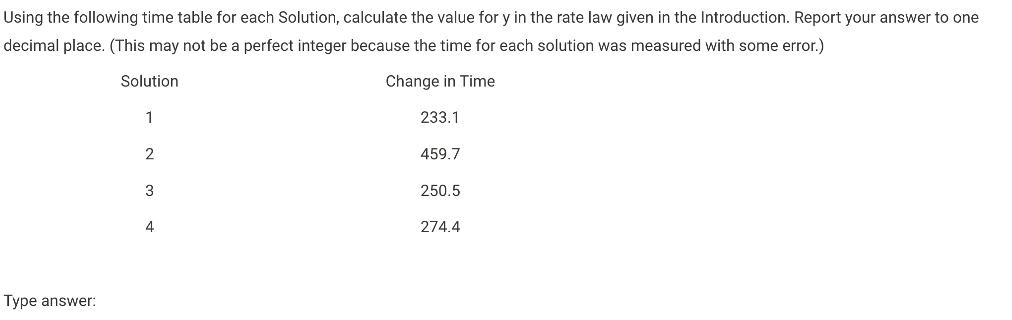 Using the following time table for each Solution, | Chegg.com