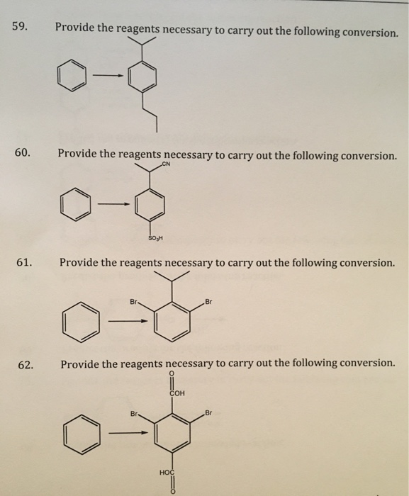Solved Provide the reagents necessary to carry out the | Chegg.com Solved Provide the reagents necessary to carry out the | Chegg.com