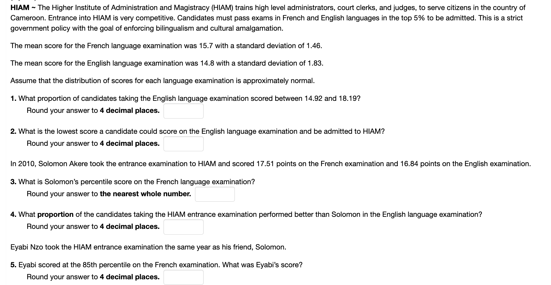 Solved HIAM The Higher Institute of Administration and | Chegg.com