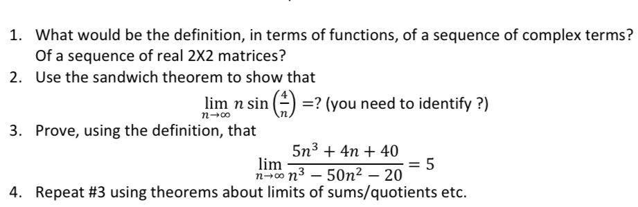 Solved 1. What would be the definition, in terms of | Chegg.com