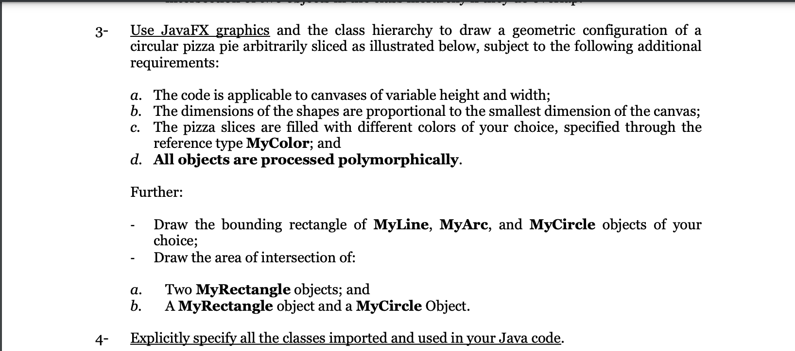 Solved 1- Create a hierarchy of Java classes as follows: | Chegg.com