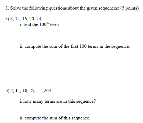 Solved 3. Solve the following questions about the given | Chegg.com