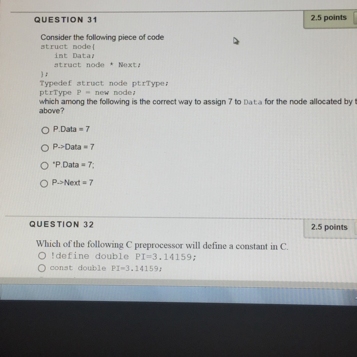 Help Library Go Mobile O de fine double PI 3.14159; O | Chegg.com