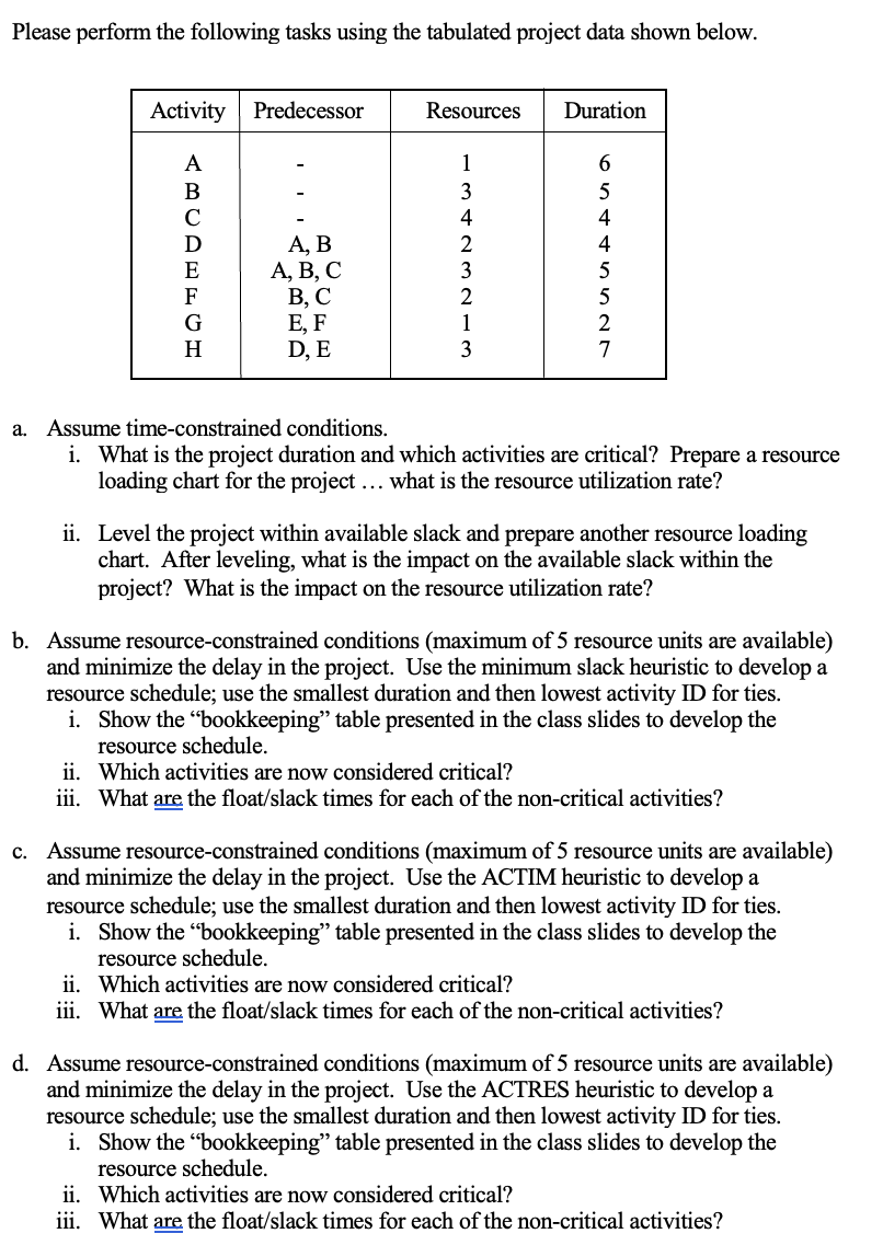 Solved Please perform the following tasks using the | Chegg.com