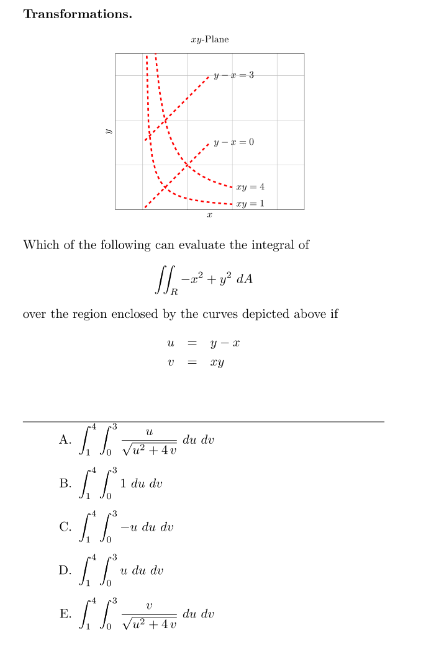 Solved Transformations.Which of the following can evaluate | Chegg.com