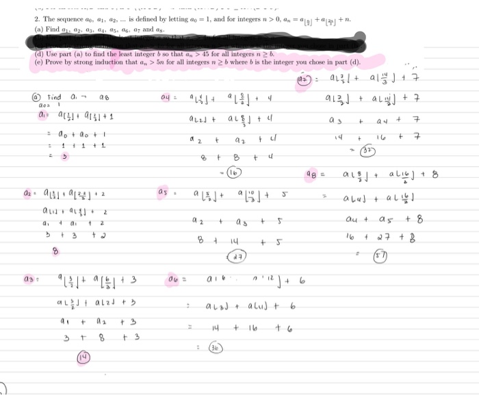 Solved 2. The sequence ao, a1,昭, .. is defined by letting ao | Chegg.com