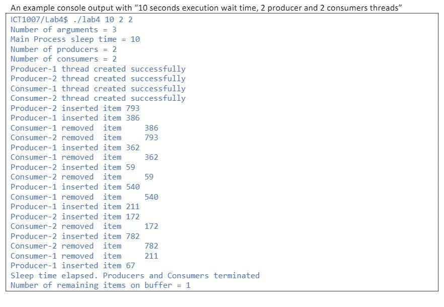 Section 2 Code For The Producer Consumer Problem In