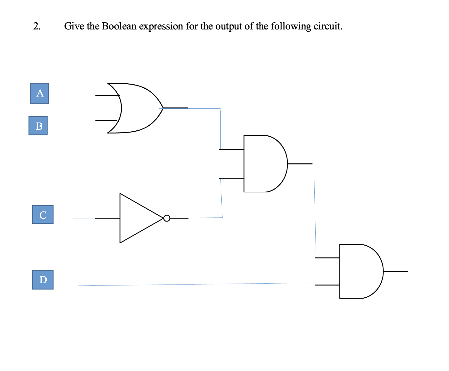 Solved Give the Boolean expression for the output of the | Chegg.com