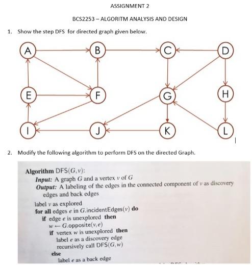 Solved BCS2253 - ALGORITM ANALYSIS AND DESIGN 1. Show the | Chegg.com