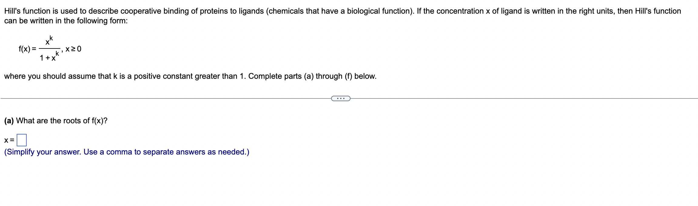 Solved can be written in the following form: f(x)=1+xkxk,x≥0 | Chegg.com