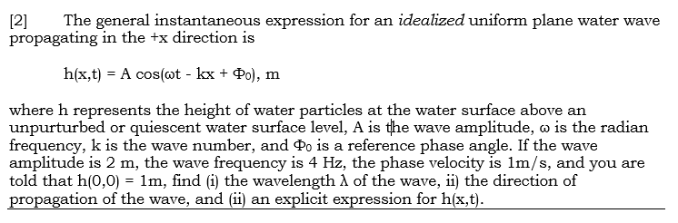 Solved The general instantaneous expression for an | Chegg.com