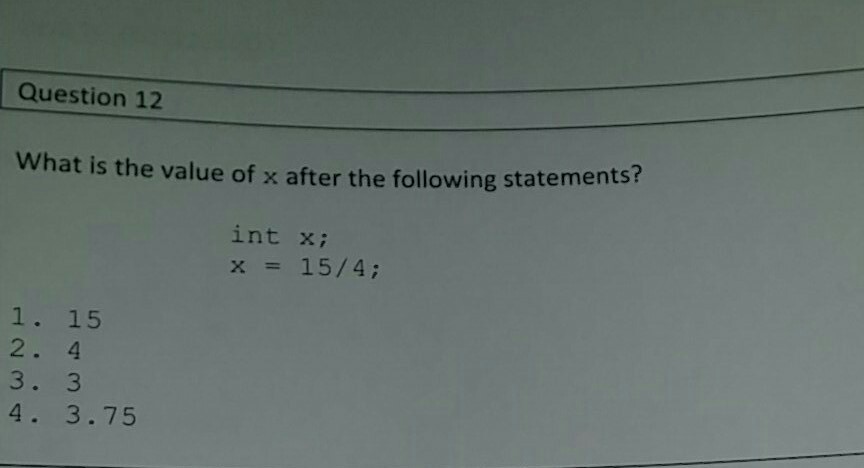 Solved Question9 of the following lines correctly reads a | Chegg.com