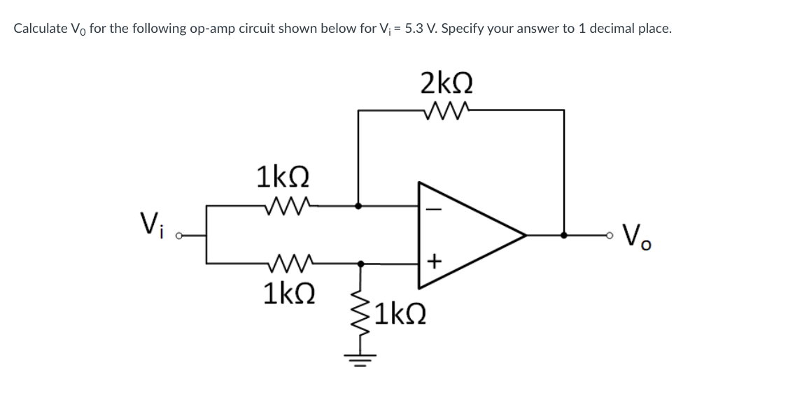 Solved Calculate V0 for the following op-amp circuit shown | Chegg.com