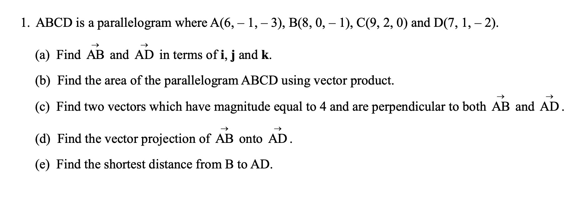 Solved ABCD is a parallelogram where | Chegg.com