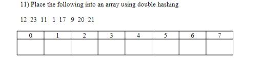 Solved 11) Place the following into an array using double | Chegg.com