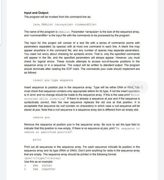 Title: DNA Strings in Linked List A key element in | Chegg.com