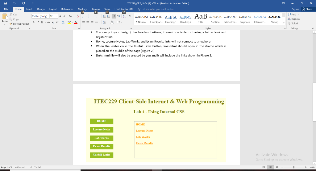 Solved ITEC229_GR2_LAB4 (2) - Word (Product Activation | Chegg.com