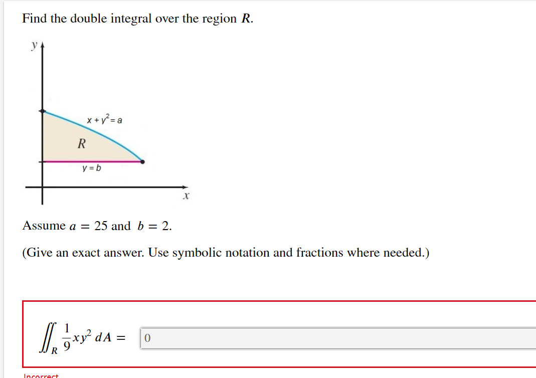 Solved Find the double integral over the region \\( R \\). | Chegg.com