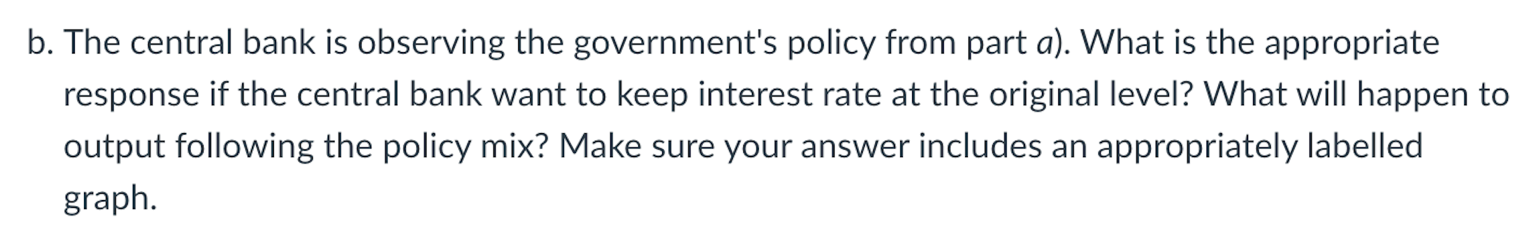 Solved Consider the following IS-LM model: | Chegg.com