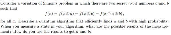 Solved Consider a variation of Simon's problem in which | Chegg.com
