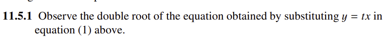 11.5.1 ﻿Observe the double root of the equation | Chegg.com