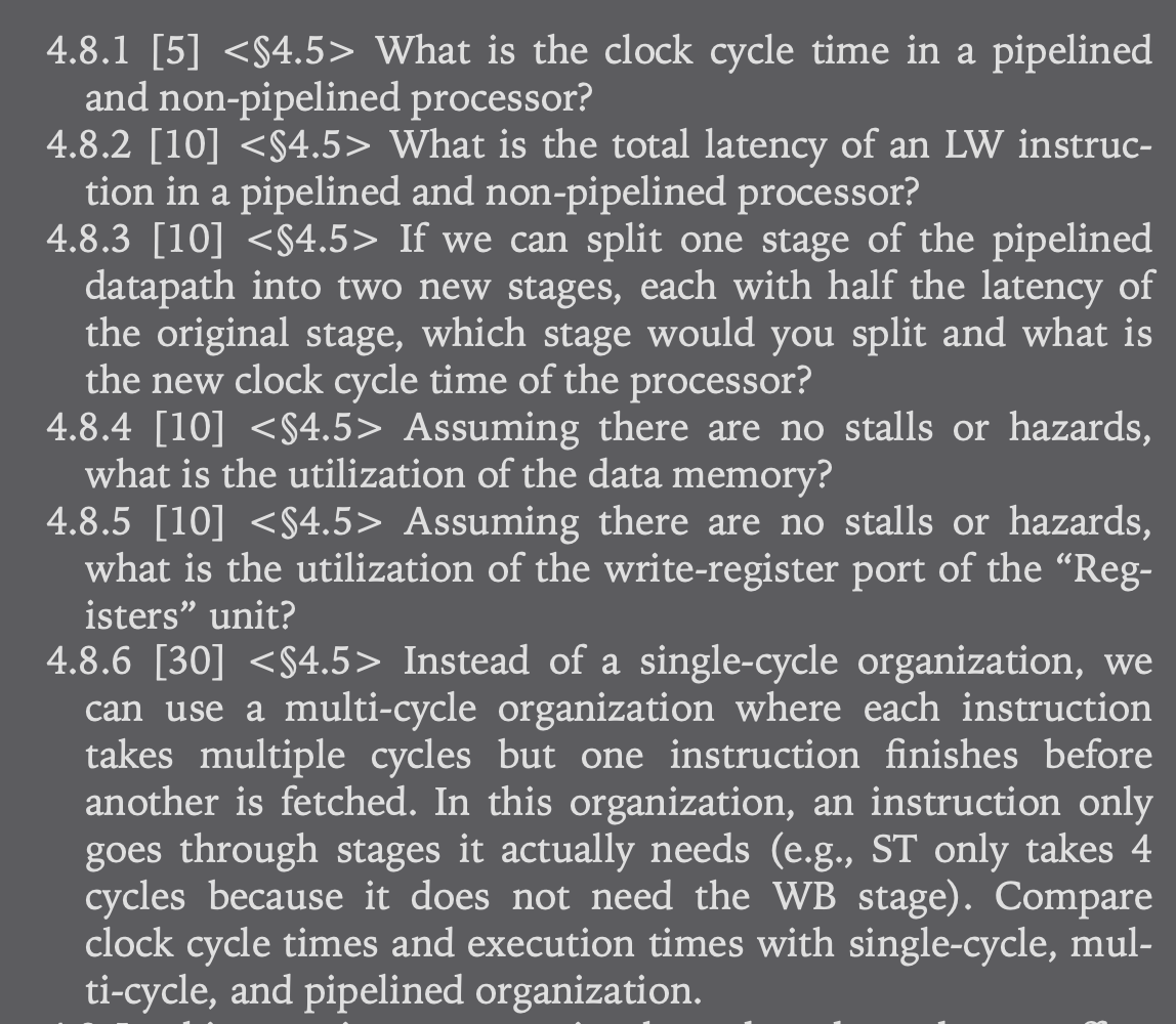 Solved 48 In This Exercise We Examine How Pipelining 