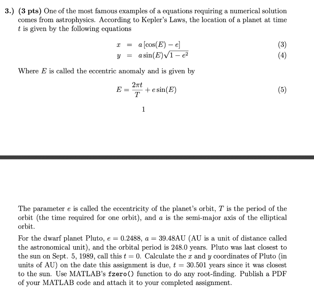 Solved ) (3 pts) One of the most famous examples of a | Chegg.com