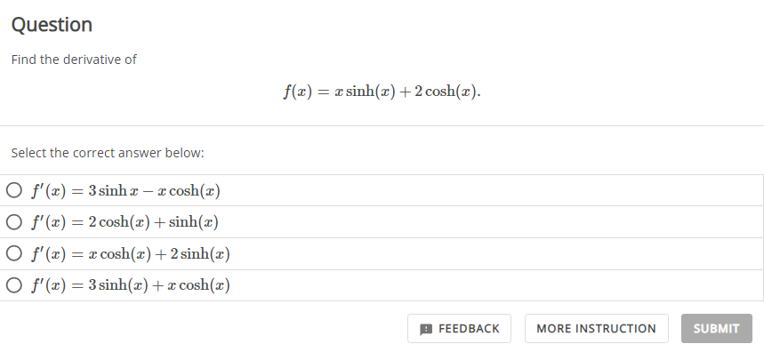 Solved QuestionFind the derivative | Chegg.com