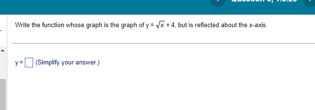 Solved Write the function whose graph is the graph of y=x+4, | Chegg.com