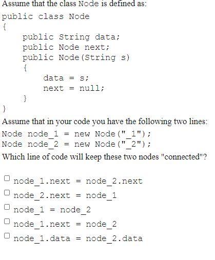 Solved Assume That The Class Node Is Defined As Public 