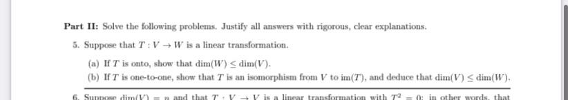 Solved Part II: Solve the following problems. Justify all | Chegg.com