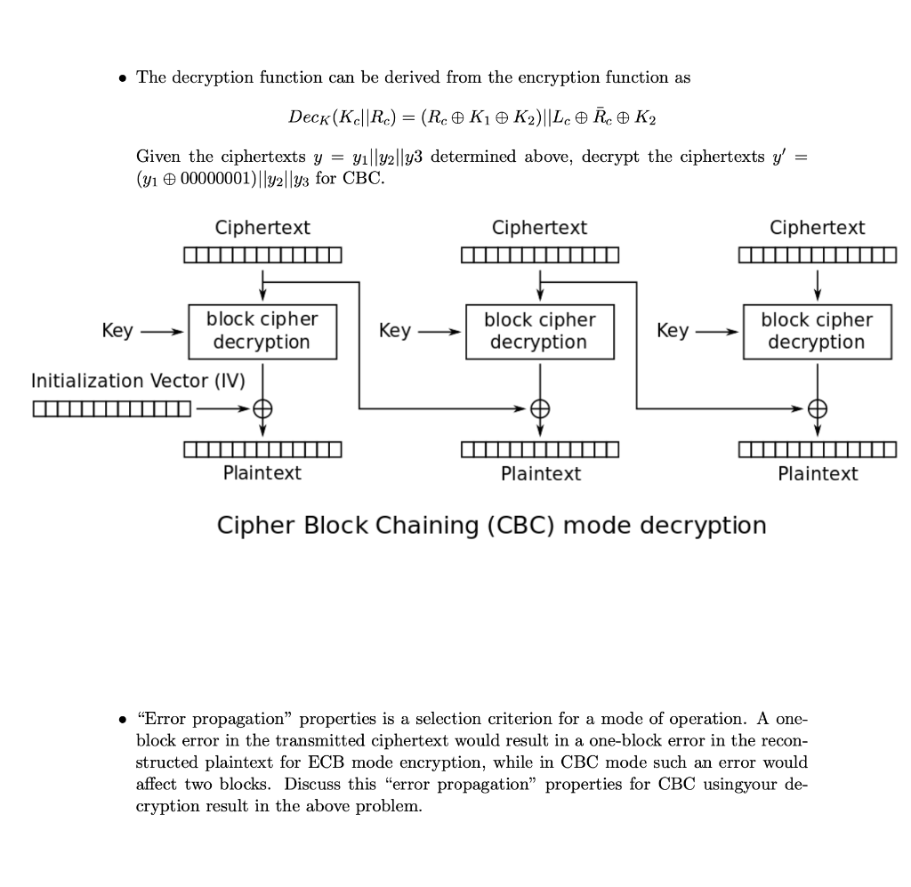 Solved 7. (26 points) Modes of Operations. • What is the | Chegg.com