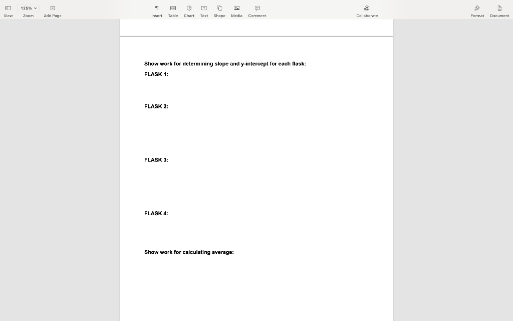 Solved 6 D View 125% Zoom Add Page D Insert Table Chart Text | Chegg.com