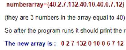 Solved numberarray={40,2,7,132,40,10,40,6,7,12} (they are 3 | Chegg.com